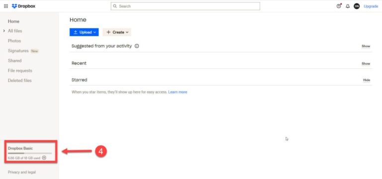 Dropbox の容量を確認する手順 - Tokyo Cloud